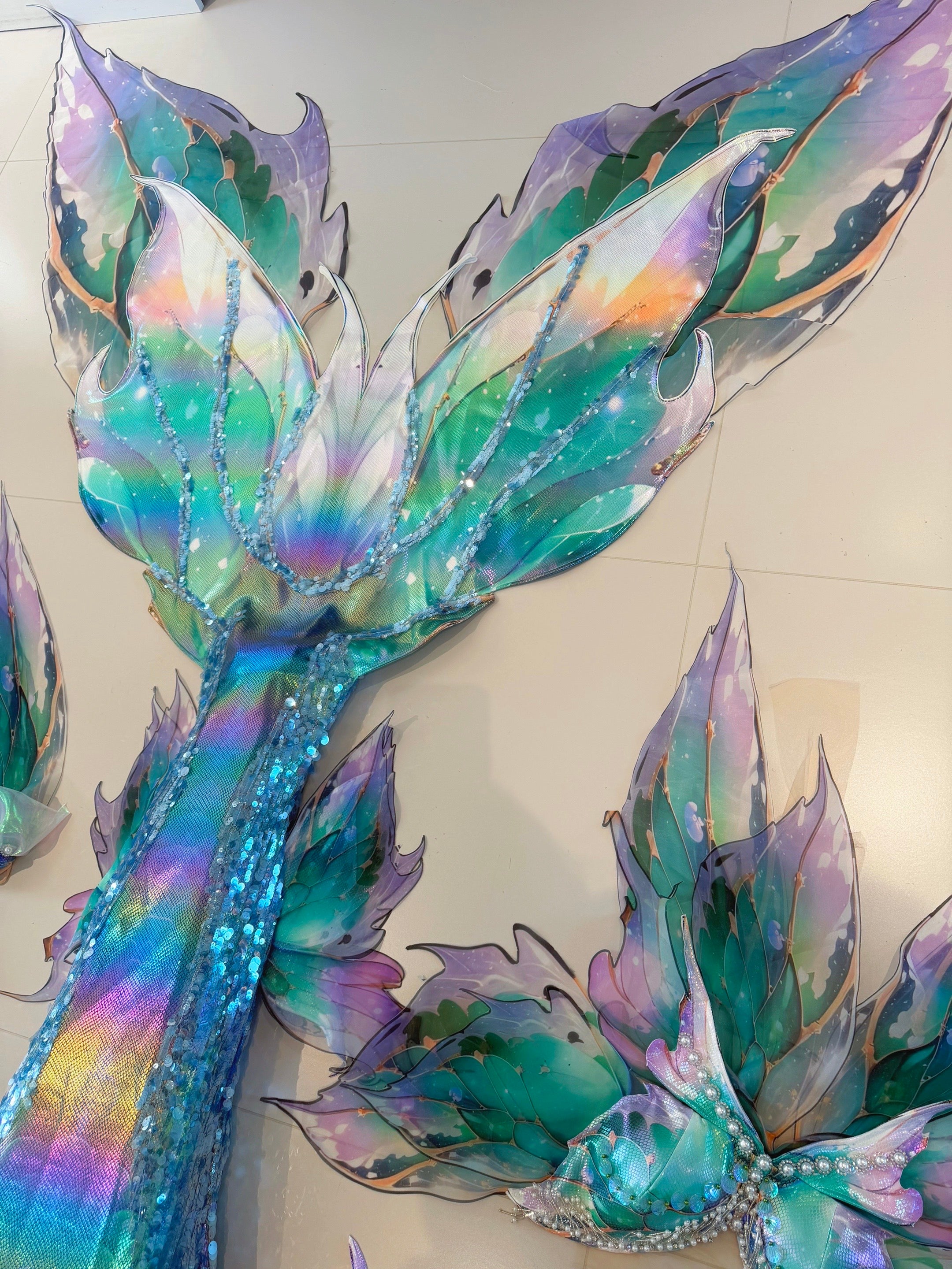 Emerald Abyss Lotus Mermaid Tail – Mertiful