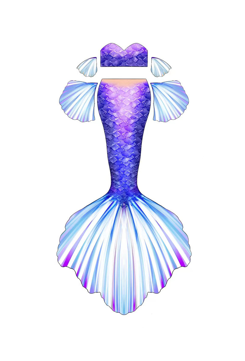 Blueberry Fabric Mermaid Tail – Mertiful