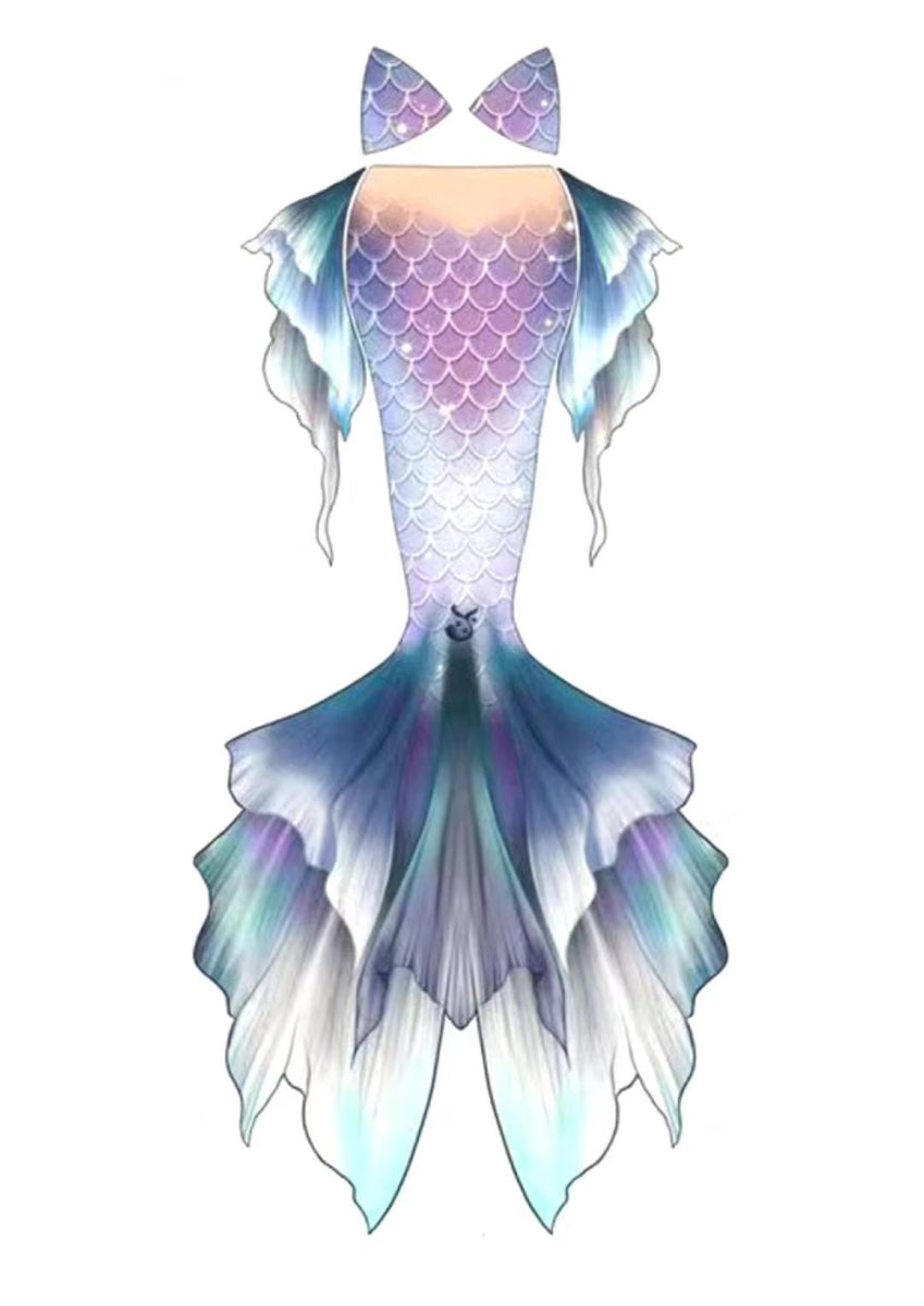 Blueberry Fabric Mermaid Tail – Mertiful