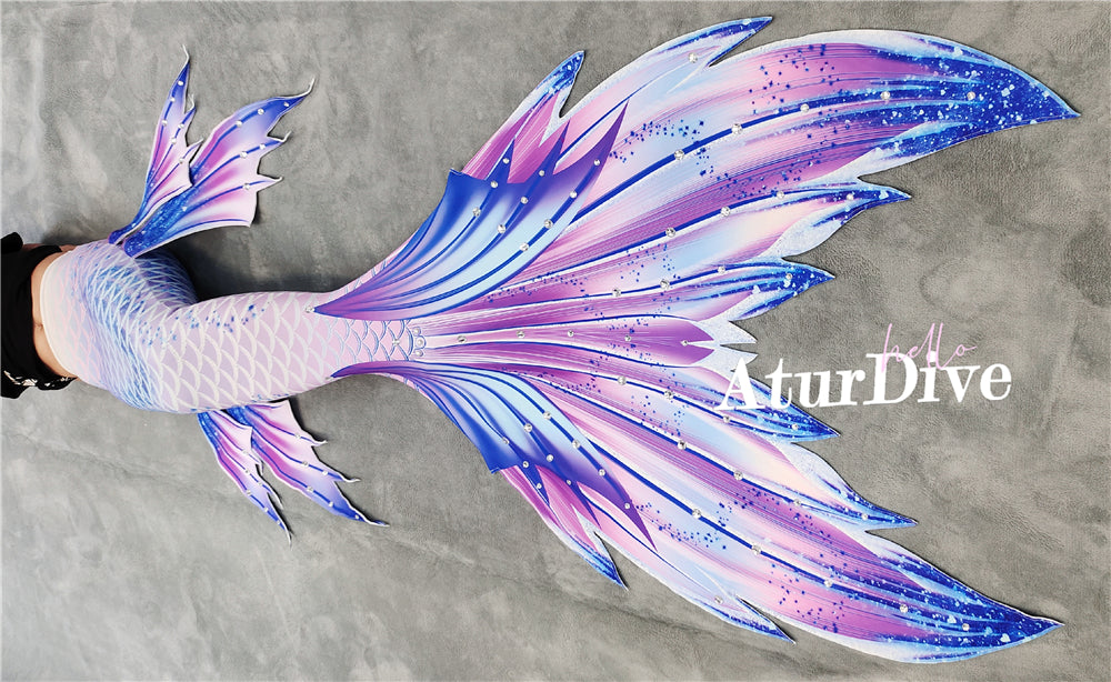 Purple Silicone Mermaid Tails