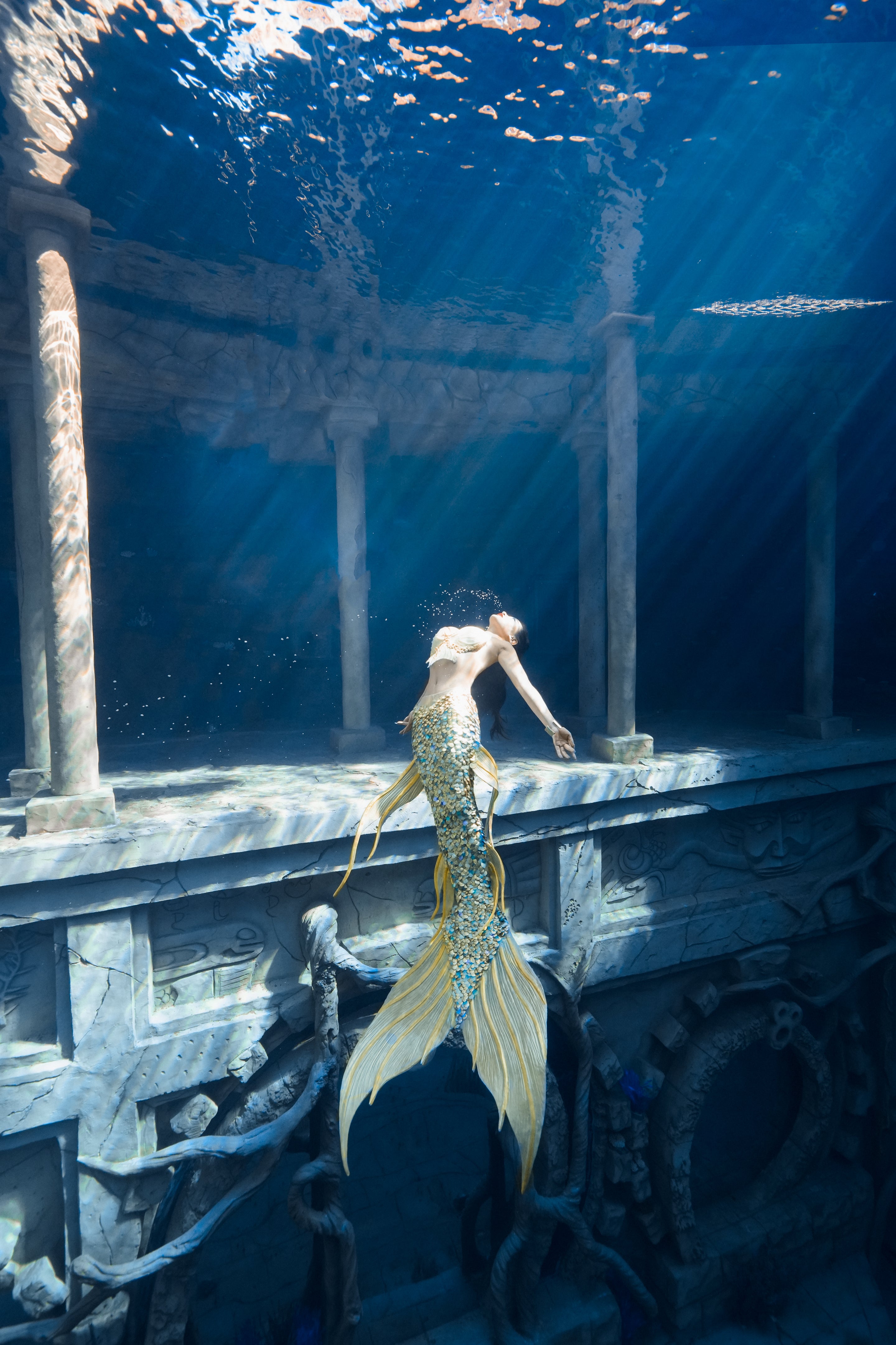 Silicone Mermaid Tails Underwater